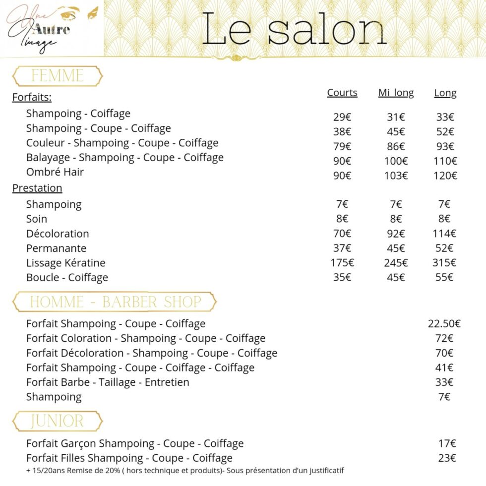 Salon de coiffure - Une autre image